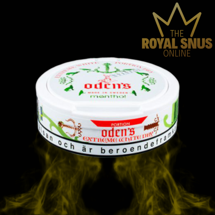 Odens Menthol Extreme White Dry Snus - Order Snus Online | WWW ...