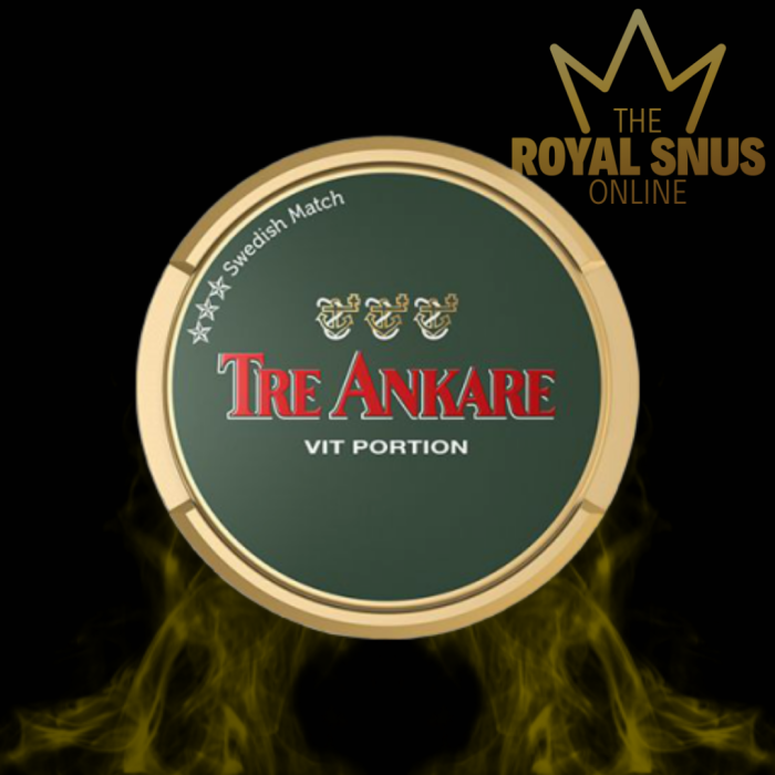 Tre Ankare White Portion Snus - Order Snus Online | WWW.THEROYALSNUS.COM