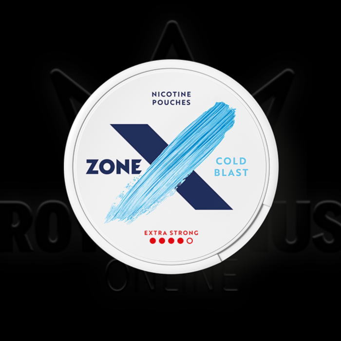Buy ZoneX Cold Blast Extra Strong Slim All White - Order Snus Online ...