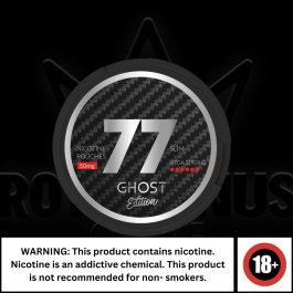 77 GHOST Edition 50mg Nicotine Pouches – Mega Strong Mint ...