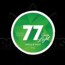 77 Light Apple & Mint | 77 Snus | TheRoyalSnus.com