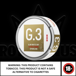G.3 Sparkling Slim White Dry Snus - Order Snus Online