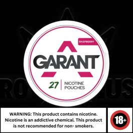 Garant Raspberry 20mg Nicotine Pouches – Raspberry Flavor ...