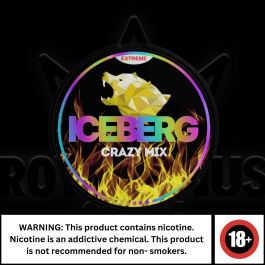 Iceberg Crazy Mix 50mg Nicotine Pouches – Mixed Fruit Flavor ...