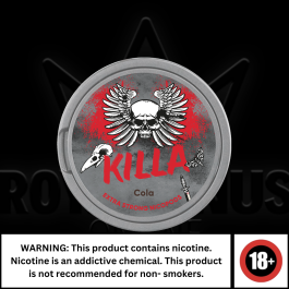 KILLA Cola Extra Strong Slim All White | Killa Snus | TheRoyalSnus.com