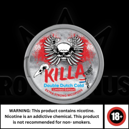Killa Double Dutch Cold Slim All White | Killa Snus | TheRoyalSnus.com