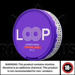 Loop Licorice Fusion Extra Strong Slim Nicotine Pouches – Licorice ...