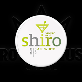 Shiro Mojito Slim All White Nicotine Pouches - Order Snus Online | WWW ...