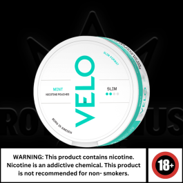 Velo Mint Slim All White Nicotine Pouches | Velo White Snus ...