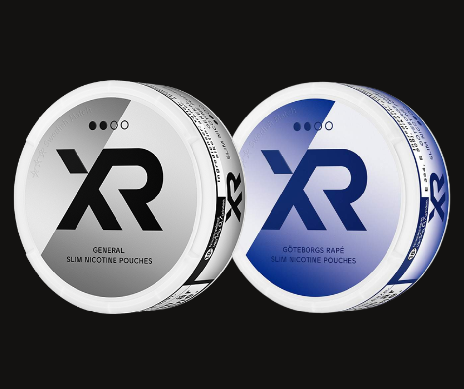 NEW XR General Tobacco Free and XR Göteborgs Rapé Nicotine Pouches